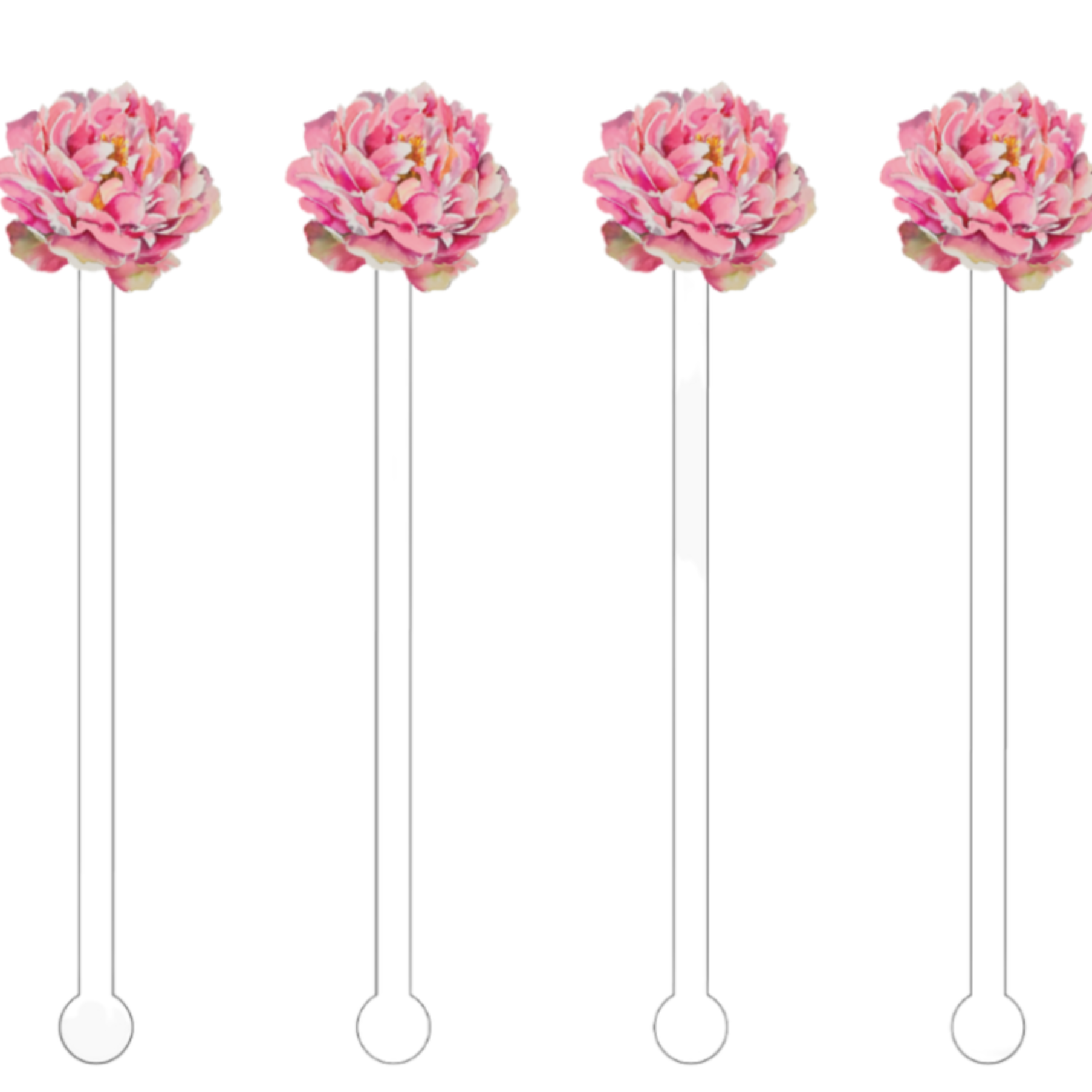 Pink Peony Acrylic Stir Sticks – emilyOandbows